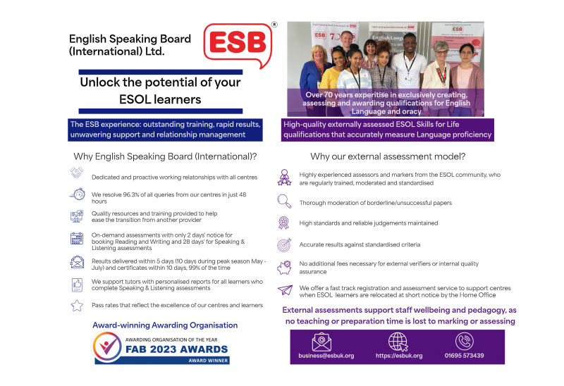 Join ESB International at NATECLA